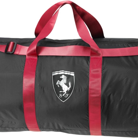 Ferrari | Bags | Ferrari Foldable Light Nylon Duffle Scudetto | Poshmark